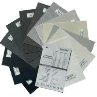 China 1% Openness Exterior Solar Polyester And PVC Roller Blinds Fabrics For Window Treatment for sale
