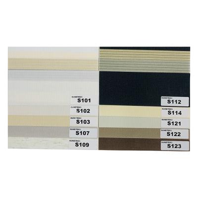 China Indoor Black Persiana 100 Blackout Rollers Shades Zebra Blinds Fabric With Cord Tracks for sale