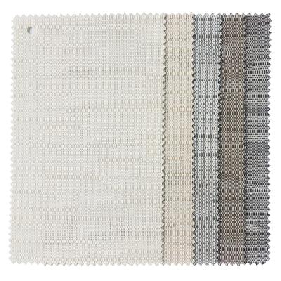 China Polyester&PVC Openness 10% Solar Screen Sunshade Fabric Roller Blind Fabric for sale