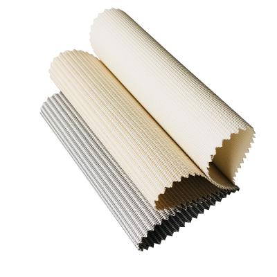 China 1% Openness Sunscreen Fabric Waterproof Flame Retardant Polyester Plain Roller Blind Fabric for sale