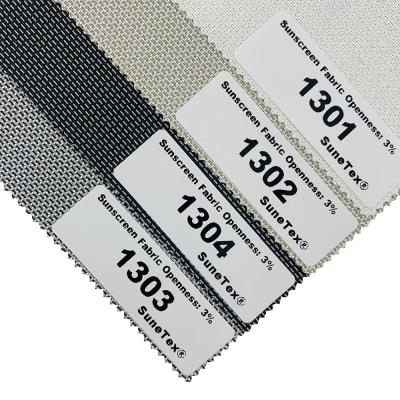 China Polyester PVC Sunscreen Jacquard Horizontal Roller Blinds Curtain Fabric for sale