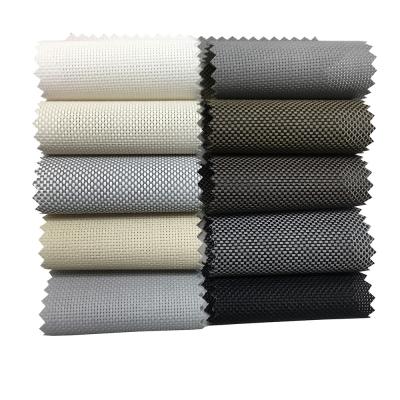 China Plain Weave Sun Blocking Polyester Solar Screen Fabric Hotel Roller Shades for sale