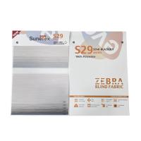 China Polyester Fabric Wrapped Square Cover High Quality Manual Zebra Blinds Fabric for sale