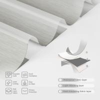 China 3m Width Day And Night Roller Fabric Zebra Blind Fabric With 100% Polyester Material for sale