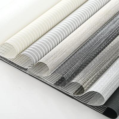 China Colorfast Durable UV Proof PVC Material Zebra Blind Fabric For Window for sale
