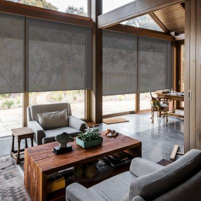 China Polyester Sunscreen Fabric 750GSM 1% Openness for Outdoor Blinds for sale