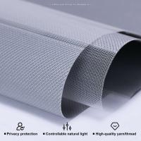 China Wholesale Custom Design 100% Polyester Horizontal Manual Zebra Blind Fabrics For Office for sale