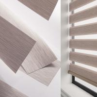 China 140 GSM Zebra Roller Blind Fabric with Soft Light Filtering and Modern Style for sale