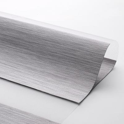 China 425GSM Double Day and Night Customizable Color Zebra Blinds Fabric for French Window for sale