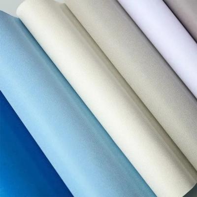 China 340GSM Blackout Roller Shade Fabric for French Window with Upper Open Mechanism for sale