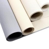 China Eco-Friendly 385GSM Polyester PVC Sunscreen Roller Blind Fabric with 2/2.5/3m Width for sale