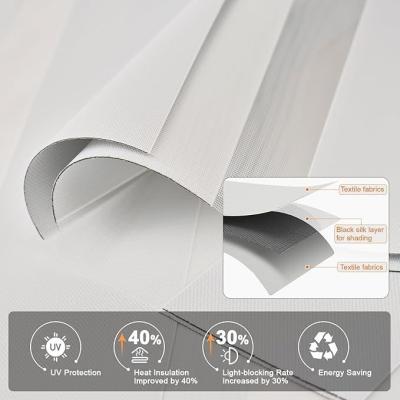 China Day and Night Zebra Roller Blinds Light Filtering 100% Polyester Customizable Window Blinds for sale