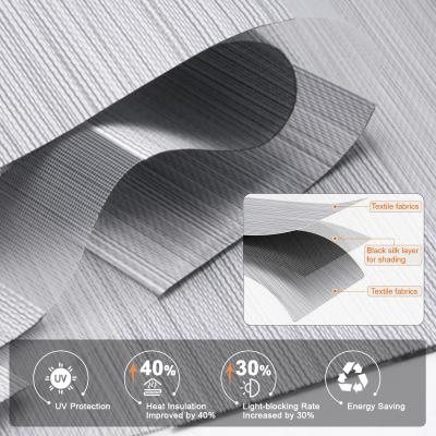 China Luxury Jacquard Weave 100% Blackout Zebra Roller Blinds Customizable Window Zebra Shades Fabric for sale