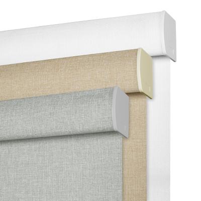 China Eco-Friendly 100% Blackout Roller Blinds Fabric 410GSM for Window Blinds Roller Shades for sale