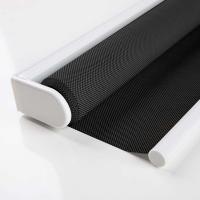 China 1% Openness Fire Retardant Solar Roller Shades with Light Filtering Polyester Sunscreen Fabric for Windows for sale