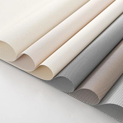 China 10% Openness Waterproof Flame Retardant Sunscreen Fabric Roller Blind Solar Screen Fabric for sale