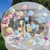 China Hotel Entertainment Equipment Shopping Mall Pink Inflatable Bubble House with Pool for sale