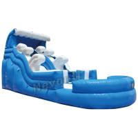 China Customized Color Inflatable Pool Slide Water Slide 25 Feet for Outdoor Activities for sale