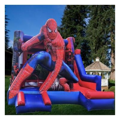 China Unisex Commercial Fun Bounce House Spider Man Inflatable Castle for Kids Party Jumping for sale