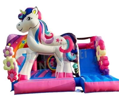 China 3D Design Kids Bounce House Jumping Castle with Slide and Unicorn Customizable OEM/ODM for sale