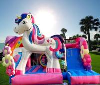 China 3D Design Kids Bounce House Jumping Castle with Slide and Unicorn Customizable OEM/ODM for sale