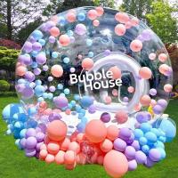 China Customized Size and Repair Kit Accessory Pink Inflatable Bubble House for Commercial for sale