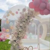China Customized Size and Repair Kit Accessory Pink Inflatable Bubble House for Commercial for sale