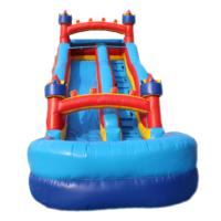 China Commercial Outdoor Amusement Park PVC Inflatable Bounce House with Slide Obstacle Course for sale
