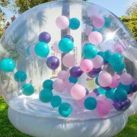 China Transparent Party Luxury Bubble House Inflatable with Custom Logo Print Option for sale