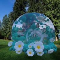 China Transparent Party Luxury Bubble House Inflatable with Custom Logo Print Option for sale
