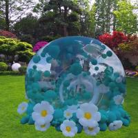 China Transparent Party Luxury Bubble House Inflatable with Custom Logo Print Option for sale