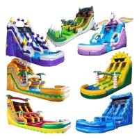 China Commercial Inflatable Water Slide Bounce House with Pool Production 7-10 Working Days for sale