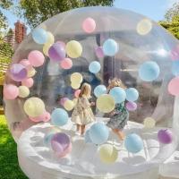 China Transparent Party Luxury Bubble House Inflatable with Custom Logo Print Option for sale