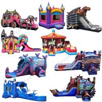 China 5-7 Working Days Production Time Qike 2024 Popular Outdoor Inflatable Jumping Castle for sale