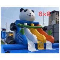 China Commercial Occasion Get a Double-Sided Children's Inflatable Water Slide with Pool for sale