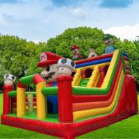 China Customized Size Inflatable Bouncy Castle Maze Jumping Bouncer for Fun City Playground for sale