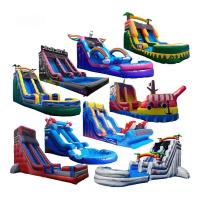 China Custom Design Accepted Castle Inflatable Water Slide For Adult Commercial Bouncer House for sale