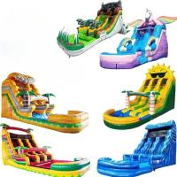 China Custom Design Accepted Castle Inflatable Water Slide For Adult Commercial Bouncer House for sale