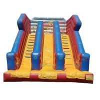 China Commercial Outdoor Party Inflatable Tobogan Bouncy Castle with Double Side Slide for sale