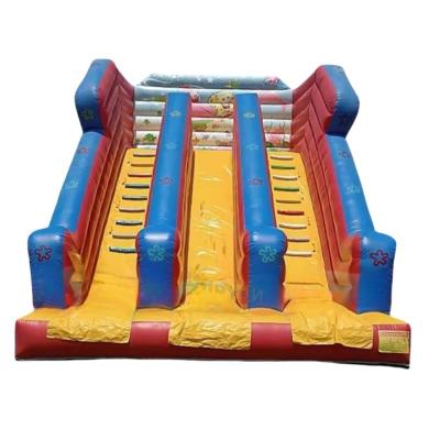 China Commercial Outdoor Party Inflatable Tobogan Bouncy Castle with Double Side Slide for sale