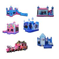China Shopping Center Must-Have Luxury White Inflatable Bouncy Slide for Community Center for sale