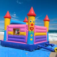 China Vinyl Bouncy Castle Inflatable Trampoline Slide for Home and Commercial Outdoor Play for sale
