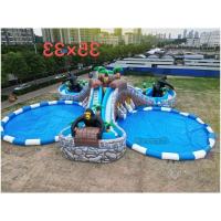 China Inflatable Bouncy Jumping Castle Combo Water Park Playground Slide for 100-500kg Capacity for sale