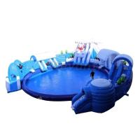 China Inflatable Bouncy Jumping Castle Combo Water Park Playground Slide for 100-500kg Capacity for sale
