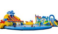 China Inflatable Bouncy Jumping Castle Combo Water Park Playground Slide for 100-500kg Capacity for sale