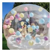 China Outdoor Entertainment PVC Clear Dome Balloon Garden Tent Inflatable Bubble Bounce House for sale