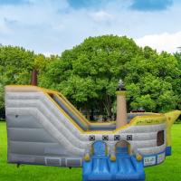 China Custom Logo Printed 2024 Hot Style Outdoor Inflatable Castle Bounce House with Blower for sale