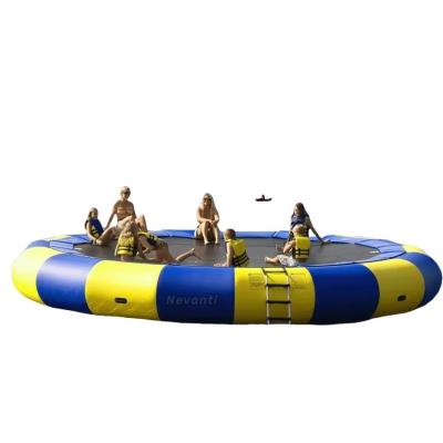 China Outdoor Water Amusement Inflatable Jumping Trampoline for Kids Shipping by Express for sale