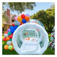 China Shipping Way By Sea White Bubble House Inflatable Bubble Bounce House for Kids Party for sale