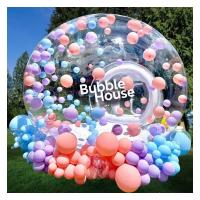 China Customized Logo Bubble Bounce House Balloons in Clear Crystal Inflatable Dome Bubble Tent for sale